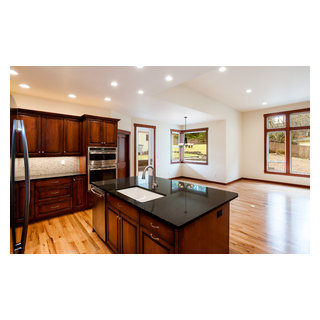 Custom home designed by Alan Mascord Design - Traditional - Kitchen ...