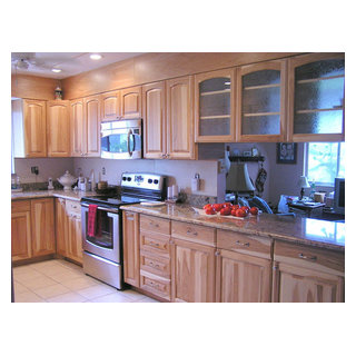 Custom Kitchen. Hickory wood cabinets and doors - Traditional - Kitchen ...