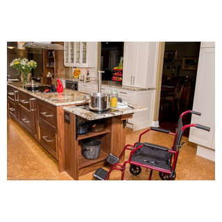 Custom Kitchens Wheelchair Accessible - Transitional - Kitchen - Miami ...