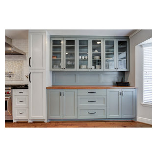 Custom-made Buffet and Serving Area - Traditional - Kitchen - Houston ...