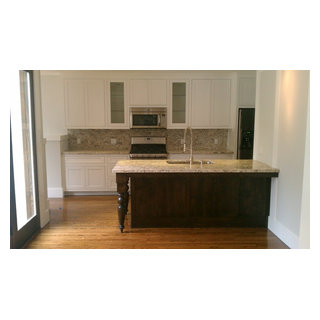 Custom made Kitchen island...check out the legs - Traditional - Kitchen ...