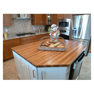 Custom Plantation Teak Wood Countertop - Classique - Cuisine - Autres ...