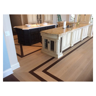 Custom Prefinished European Oak with Walnut feature strips ...