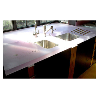 Custom Resin Kitchen Countertops - Modern - Kitchen - San Francisco ...