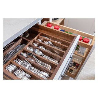 Custom silverware drawer - Transitional - Kitchen - Charlotte - by ...