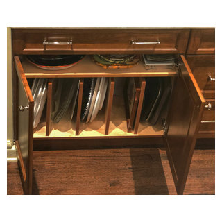Customized tray storage cabinet - Transitional - Kitchen - New York ...