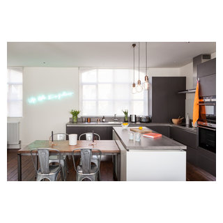 Dalston Loft Apartment - Industrial - Kitchen - Gloucestershire - by ...