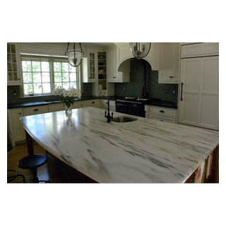 Danby Marble Kitchen Island - Victorian - Kitchen - Burlington - by ...