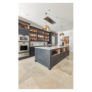 Dark Grey Shaker Style Kitchen - Contemporary - Kitchen - Edinburgh ...