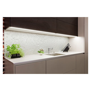 decorative glass splashbacks - Kitchen - Cambridgeshire - by Jonathan ...