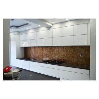 Deep Mix Collection Glass Worktops & Splashbacks - Moderne - Cuisine ...