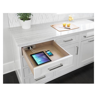 Docking Drawer in Studio Dearborn Kitchen - Transitional - New York ...
