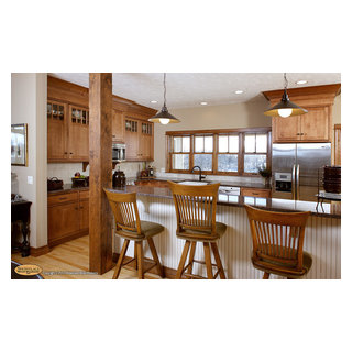 Door style: Pendleton Inset | Species: Maple | Finish: Nutmeg with ...