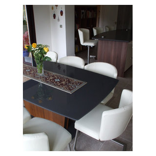 Doris S Dining Chairs and Matching Bar stools in Ivory Colour Leather ...
