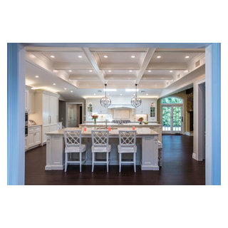 Double Island Kitchen, Full View - Transitional - Kitchen - New York ...