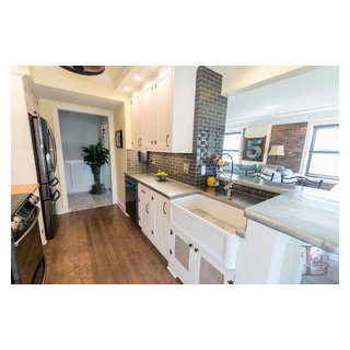 Downtown Detroit High Rise Apartment Remodel - Transitional - Kitchen ...