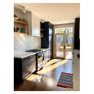 East York Semi 3rd Floor Addition - Kitchen - Contemporary - Kitchen ...