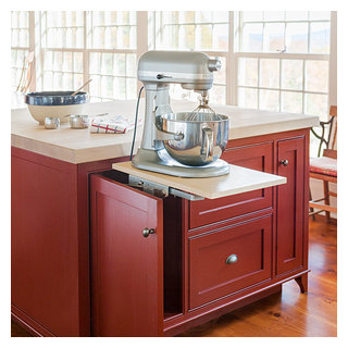 Easy access for the kitchen mixer with this pop up mixer stand ...