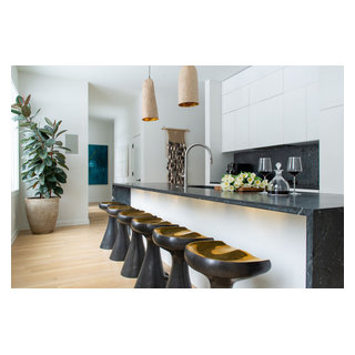 Ebony And Ivory - Contemporary - Kitchen - Miami - by SKIN Interior ...