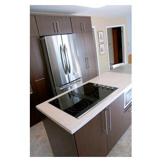 Echo Wood Slab Doors Kitchen Cabinetry - Traditional - Kitchen - Other ...