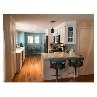 Element 1 1/4" polished Curava Recycled Glass Surfaces - Transitional ...