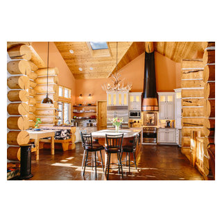 Evergreen Log Home Kitchen Renovation - Rustic - Kitchen - Denver - by ...
