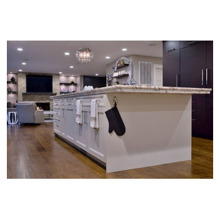 Expanded + Updated Mid-Century Gem - Transitional - Kitchen - New York ...