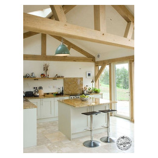 Facet Curved Timber Frame House - Contemporain - Cuisine - Devon - par ...