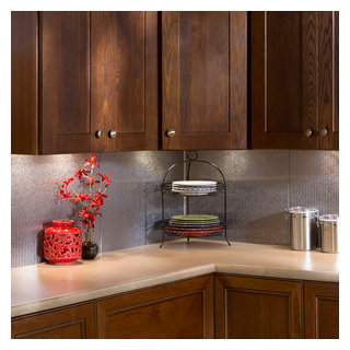 Fasade Rib Backsplash Panel in Galvanized Steel - Kitchen - Other - by ...