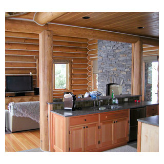 Fireplaces - Rustic - Kitchen - Minneapolis - by YCC Cabinets ...