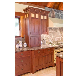 flagstone back splash - Traditional - Kitchen | Houzz
