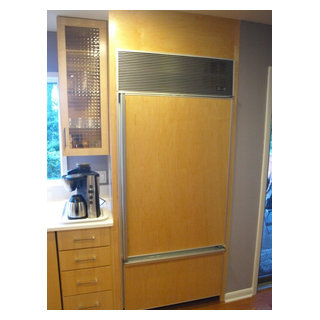 Flat Paneled Refrigerator - Sub Zero - Modern - Kitchen - Newark - by ...