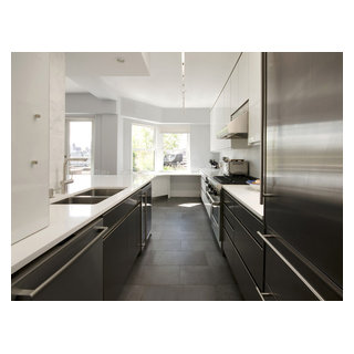 Foyer to Kitchen in Award Winning Contemporary Penthouse - Contemporary ...