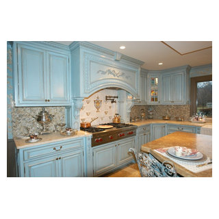 French Blue Kitchen - Traditional - Kitchen - New York - by Artisan ...