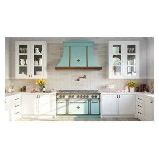 Full complete kitchen fitted with custom stainless steel cabinets ...