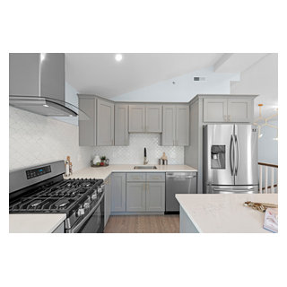 Full house renovation, Dorchester, MA - Transitional - Kitchen - Boston ...