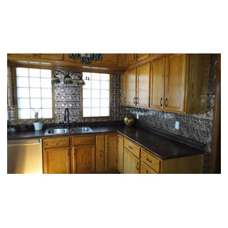 Full Wall Tin - Traditional - Kitchen - Tampa - by American Tin ...