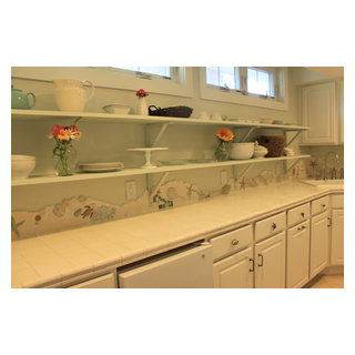 Fun Tile Border For An Inlaw Kitchen In Potomac MD - Ecléctico - Cocina ...