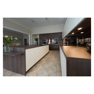 Fusion Linear Ivory & Dark Pacific Walnut - Modern - Kitchen - Other ...
