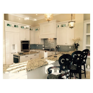 Gale and Lynn's White Kitchen Modification and Reface - Contemporary ...