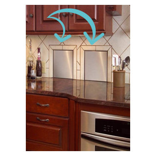 Garbage & Recycling Chute Doors in Kitchen - Contemporary - Kitchen ...