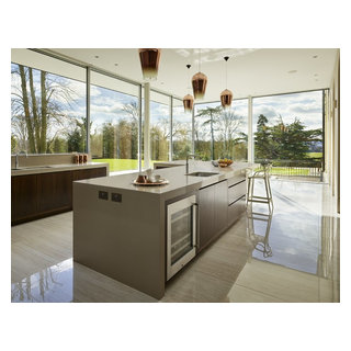 Georgian Rectory with Stunning Glass Extension - Contemporary - Kitchen ...