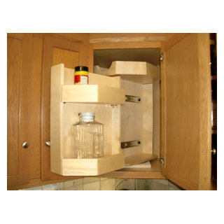 Glide-Around Corner Cabinet Solution - Traditional - Kitchen - Columbus ...