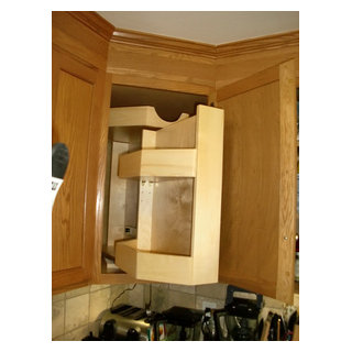 Glide-Around Corner Cabinet Solution - Traditional - Kitchen - Columbus ...