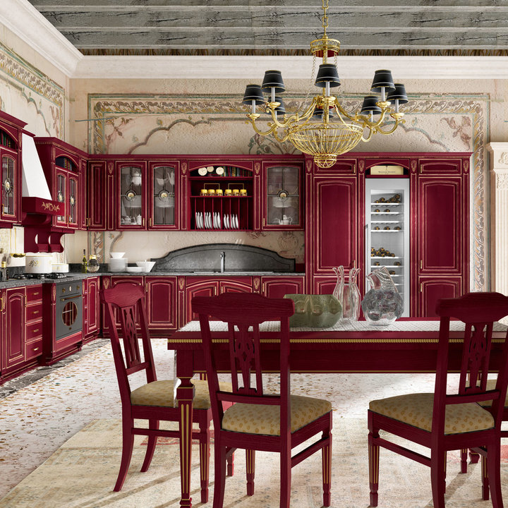 75 Red Linoleum Floor Kitchen Ideas You'll Love - June, 2025 | Houzz