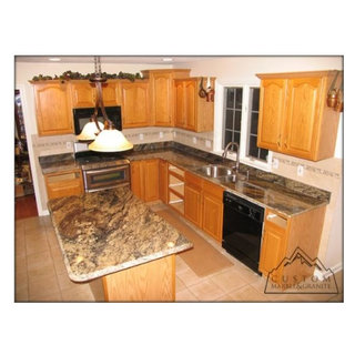 Golden Thunder Granite Kitchen - Traditional - Kitchen - Other - by ...