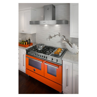 Gorgeous Orange Range from Bertazzoni - Transitional - Kitchen ...
