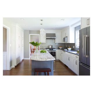 Graceful Gray Kitchen Remodel - Glen Ellyn, IL - Transitional - Kitchen ...