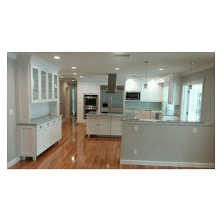 Granite Kitchen Counter Top with Floating Cooktop Countersink - Beach ...