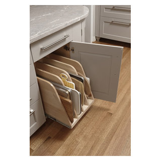 Gray and white transitional kitchen in Oakton, VA - Transitional ...